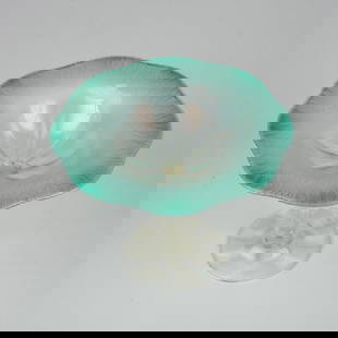 Venetian Art Glass Compote With Seahorse Auction