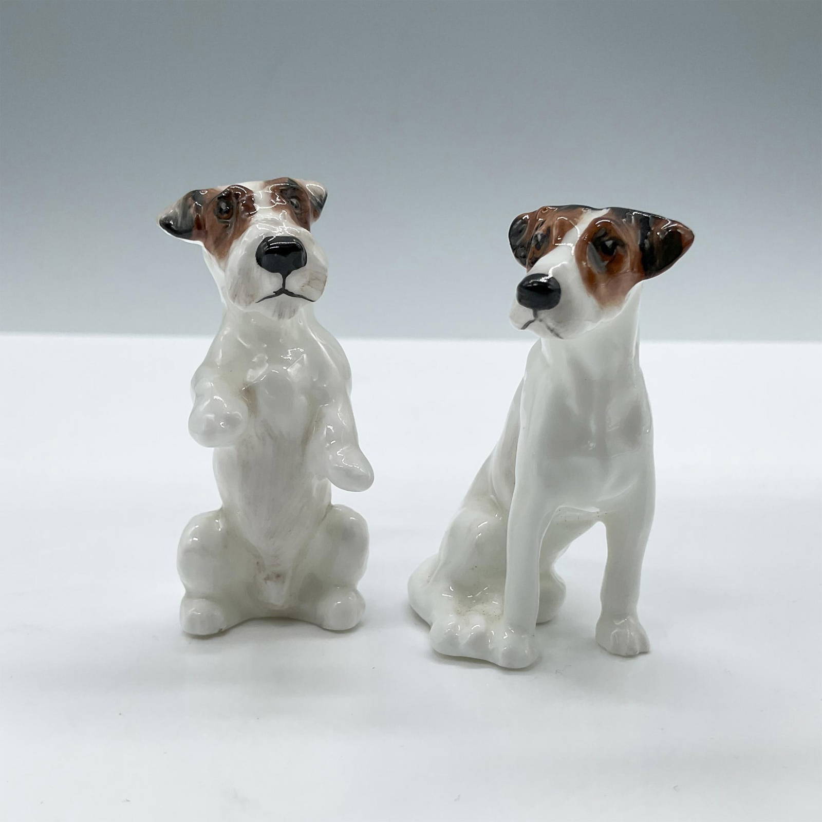 2pc Royal Doulton Dog Figurines Sealyham K3 & American Foxhound K7 Auction
