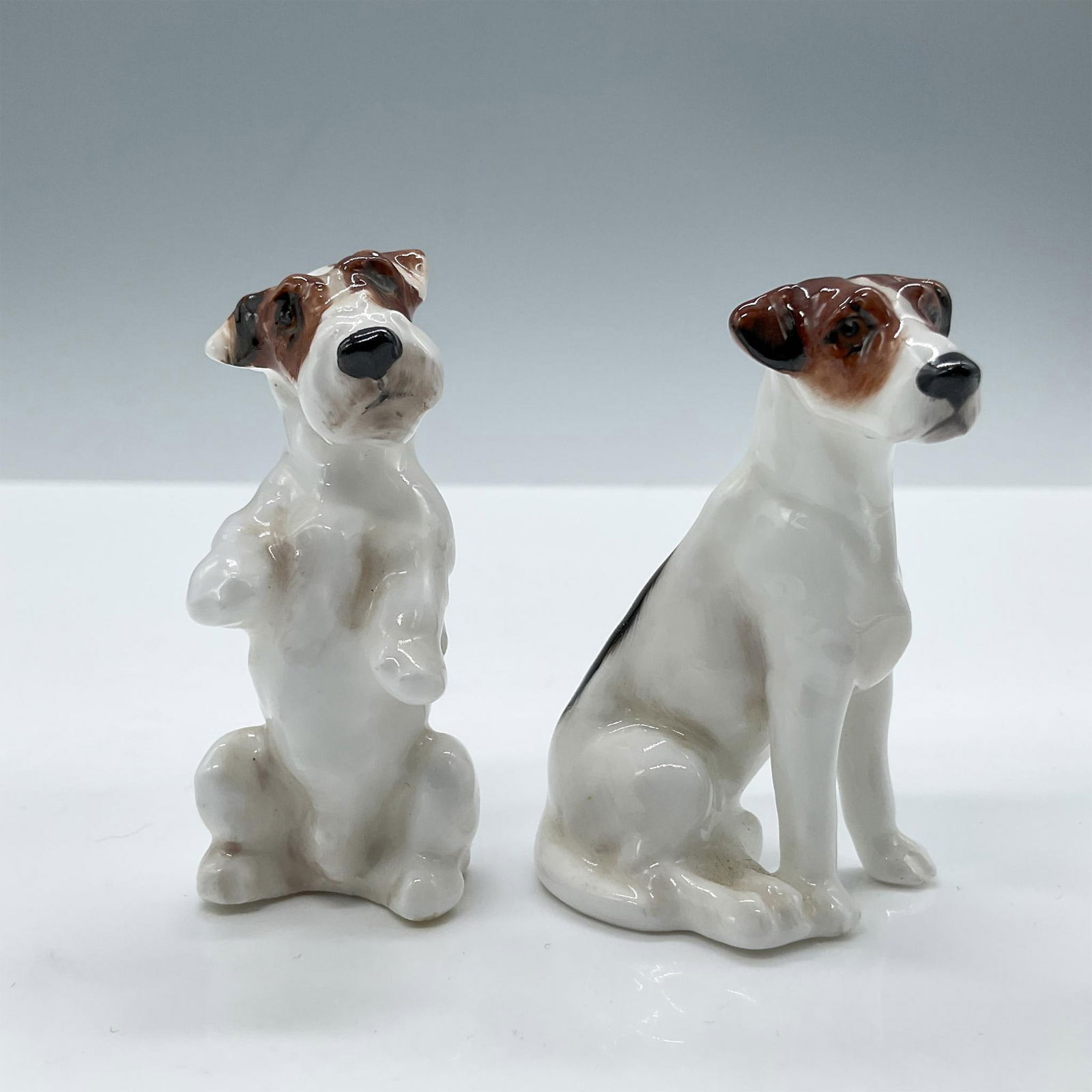2pc Royal Doulton Dog Figurines Sealyham K3 & American Foxhound K7 Auction