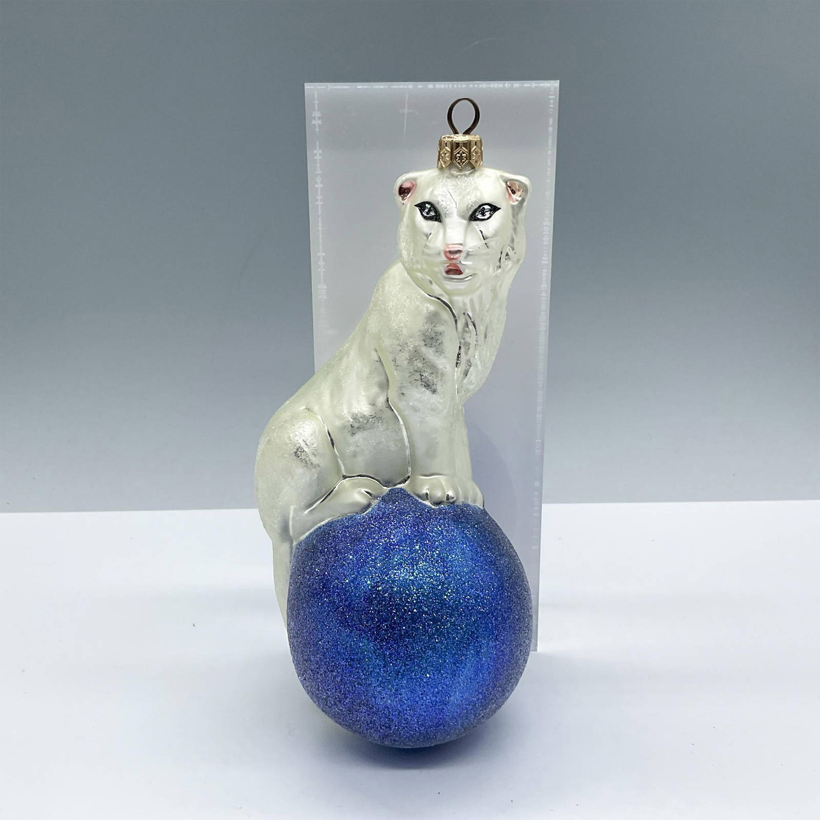 Christopher Radko White Tiger Ornament, Siegfried & Roy Auction