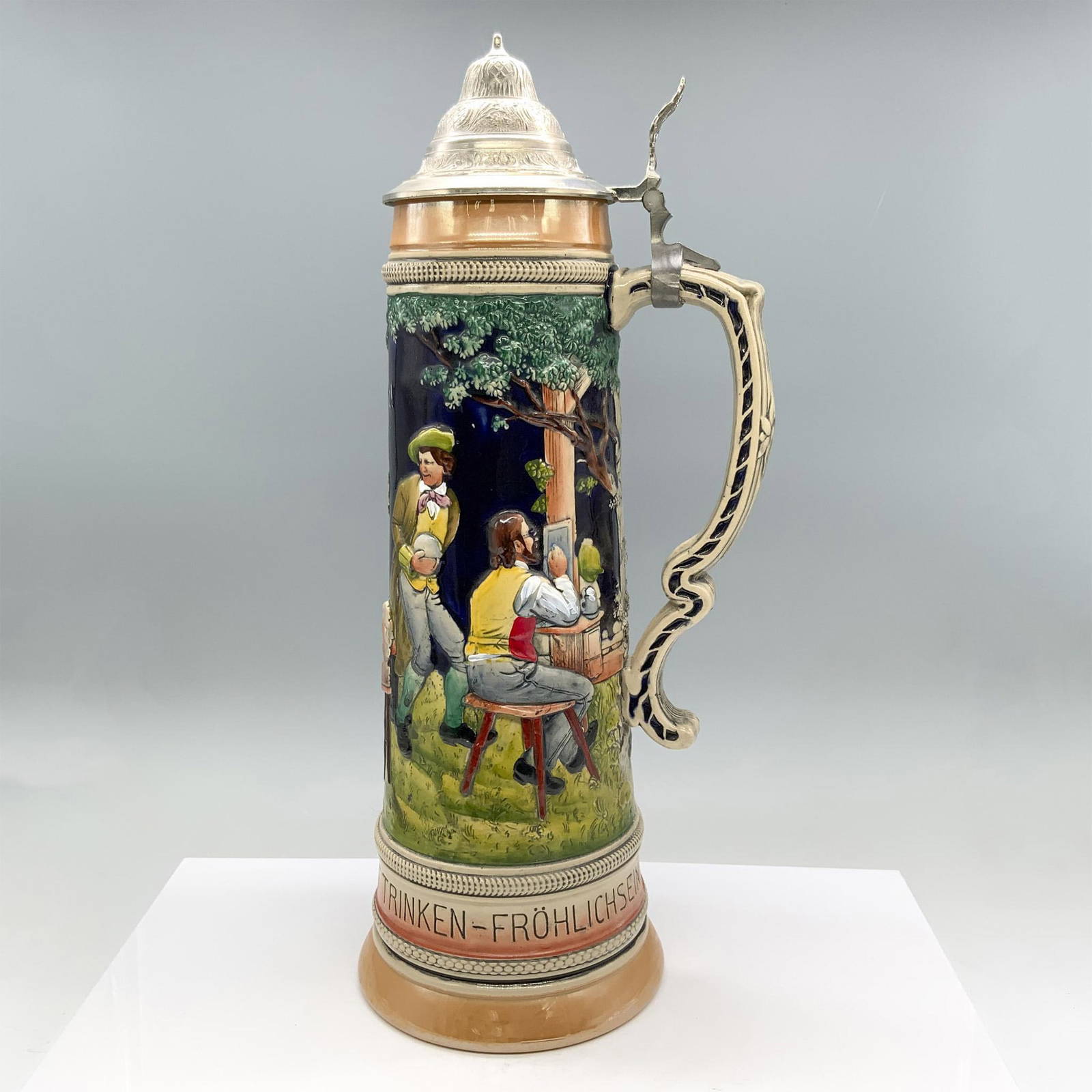 Western Germany Tall Stoneware Stein Traditional Style Auction