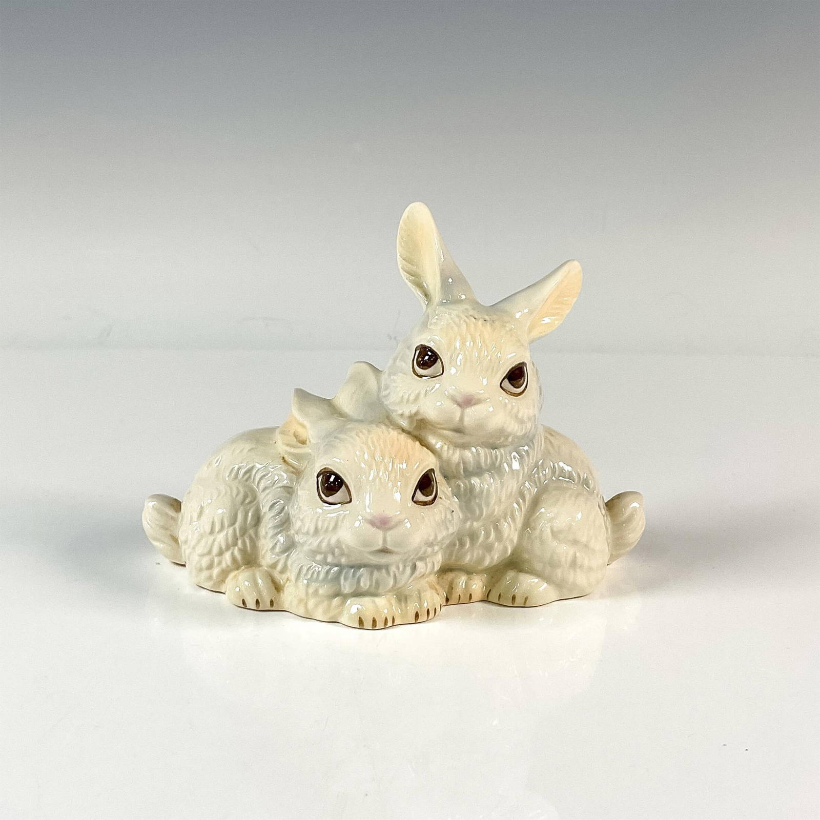 Goebel Hummel Figurine, White Rabbits Cuddling Auction