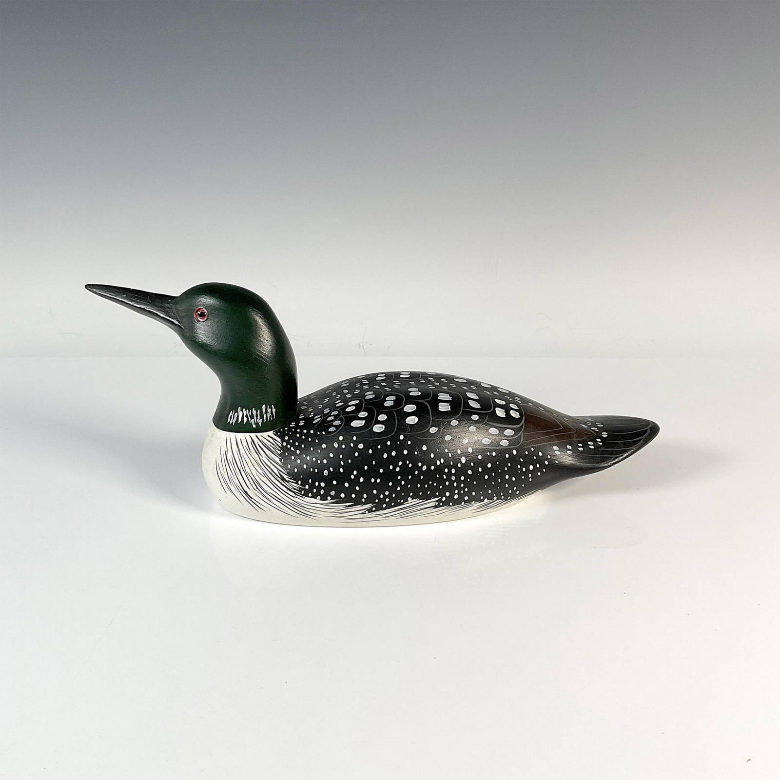 Dave Frier Wooden Duck Decoy, Common Loon Auction