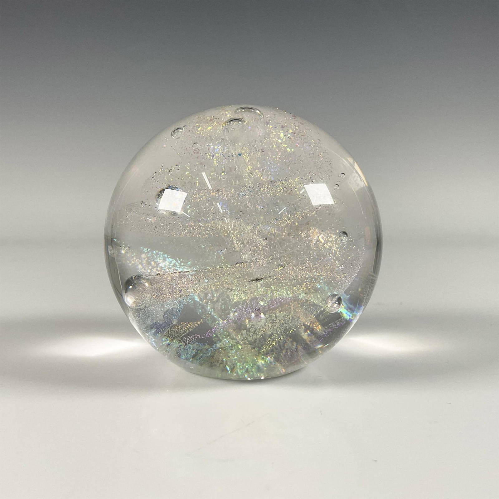Glass Eye Studio Iridescent Paperweight Auction