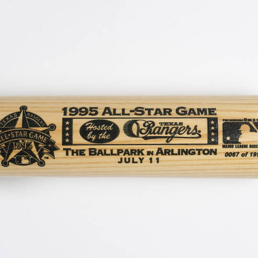 1995 All Star Game Texas Rangers Bat