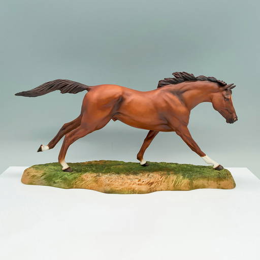 Boehm Porcelain Figurine, Cantering Thoroughbred