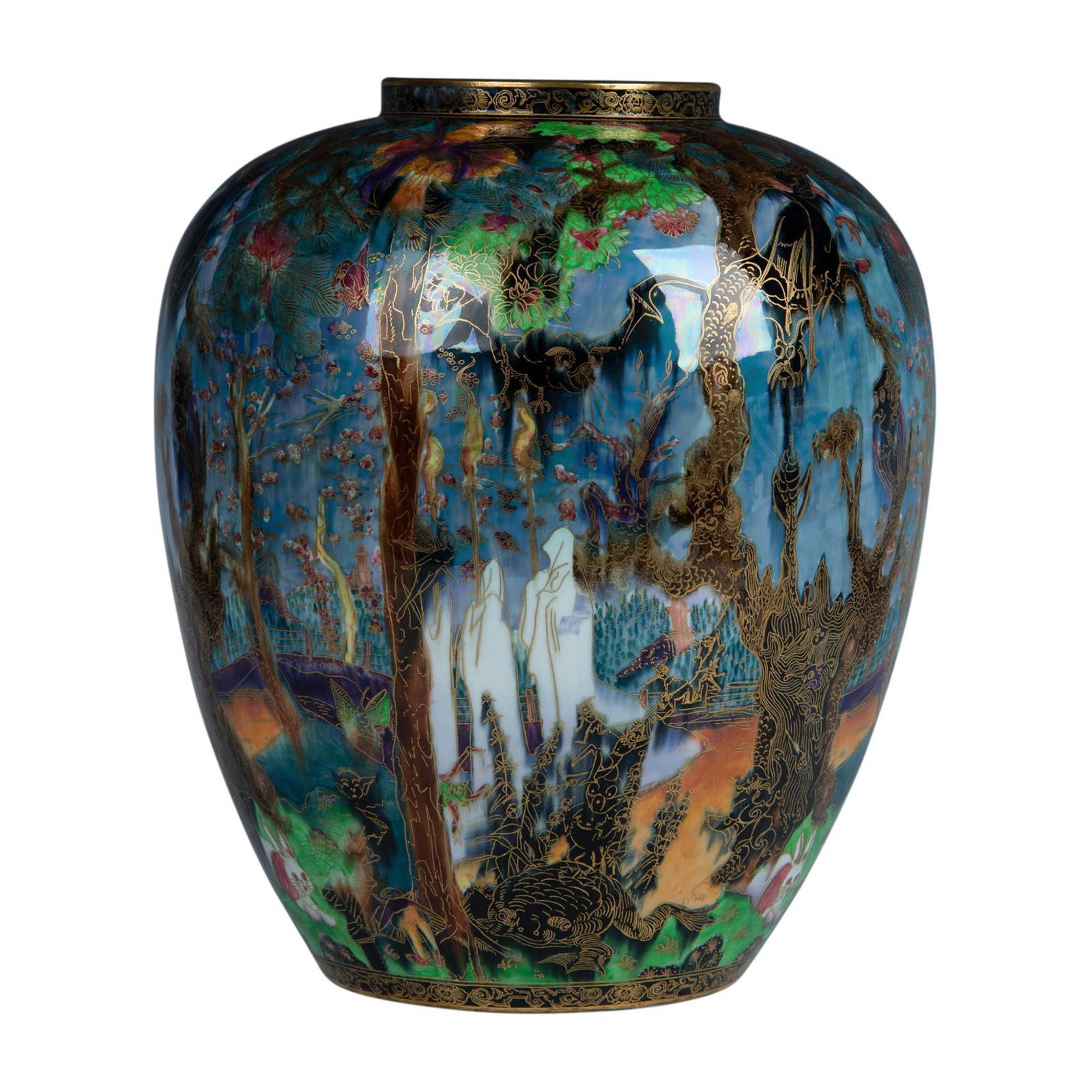 Wedgwood Fairyland Luster Jar, Ghostly Wood Z4968 Auction