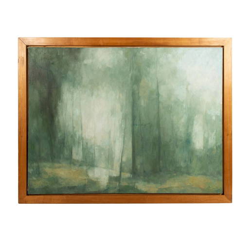 Original Cuban Abstract Minimalist Oil On Canvas, Signed