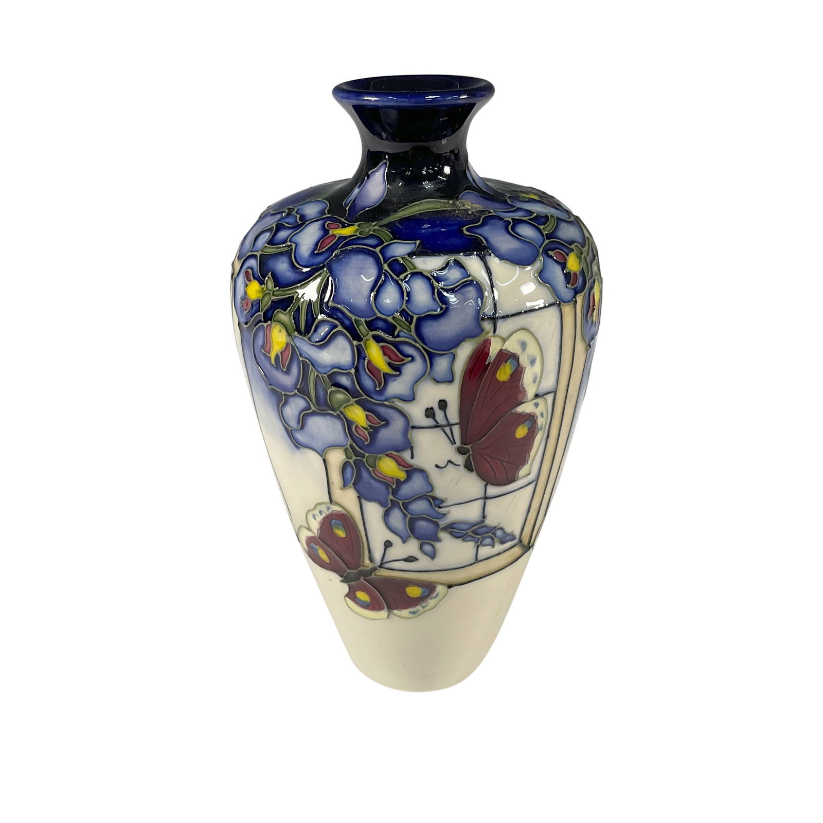 Moorcroft Pottery By Kerry Goodwin Vase, Wisteria Flutter Auction