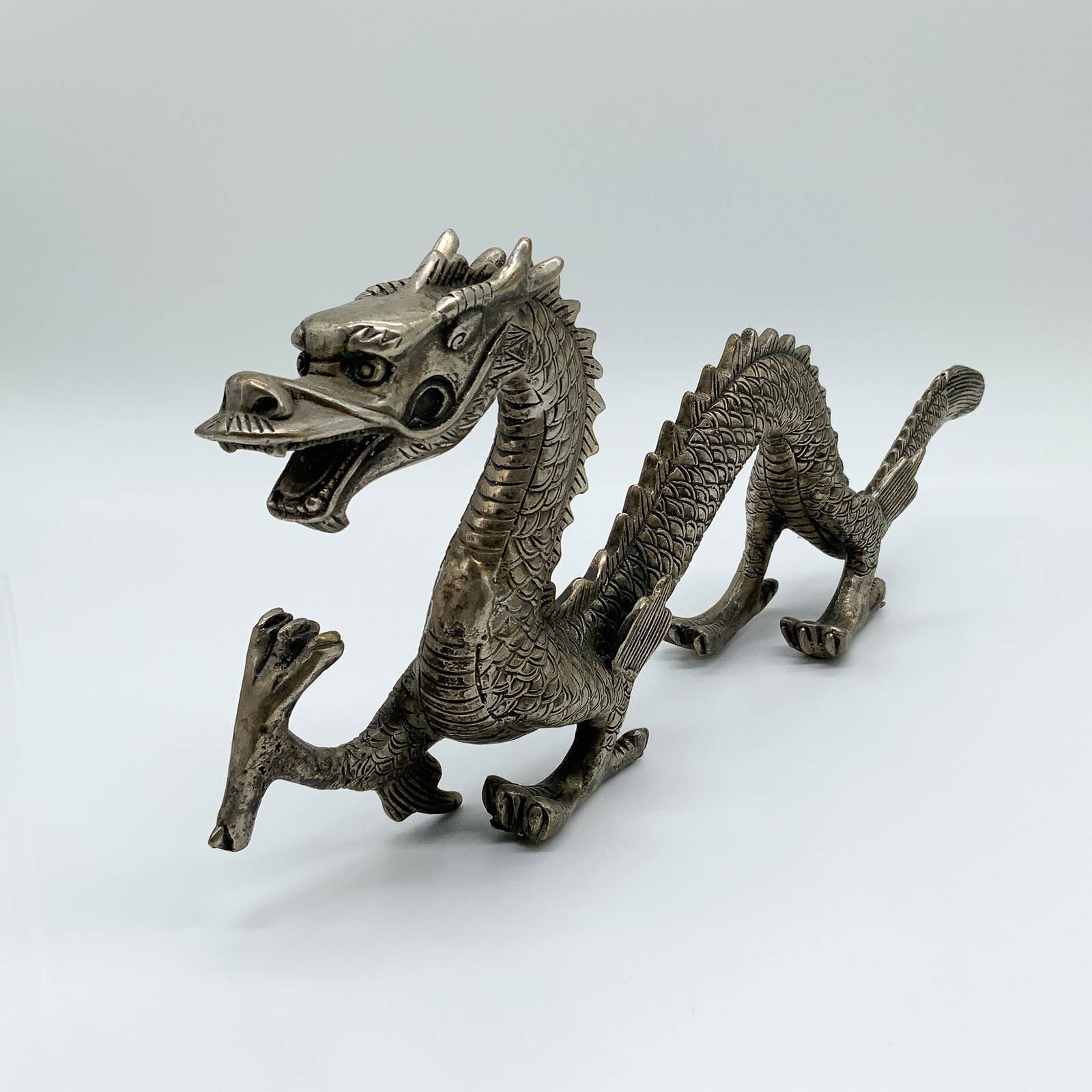 Cast Metal Dragon Figurine Auction