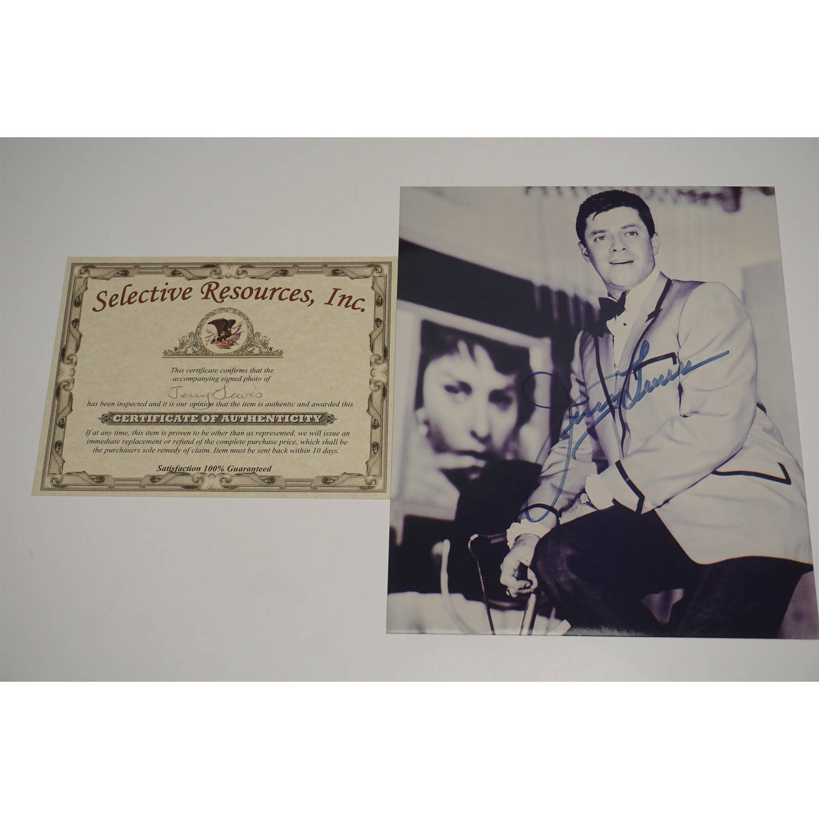 Jerry Lewis Signed Photograph With Coa Auction