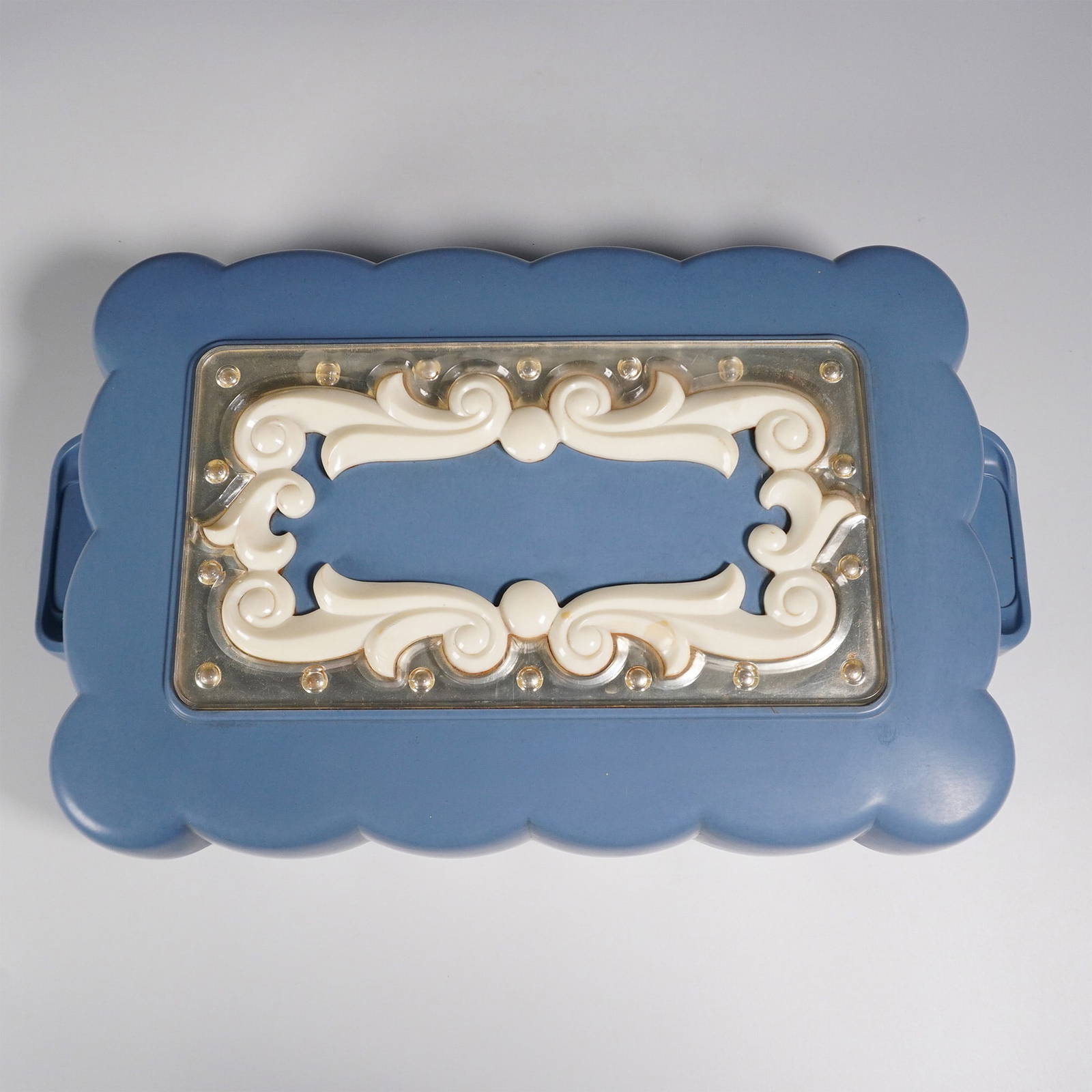 Vintage Max Factor Hollywood Blue Wig Case Vanity Box Auction