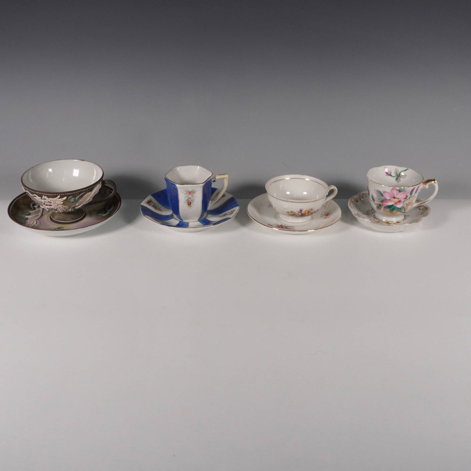 4pc Vintage Occupied Japan Porcelain Cups And Saucers Auction