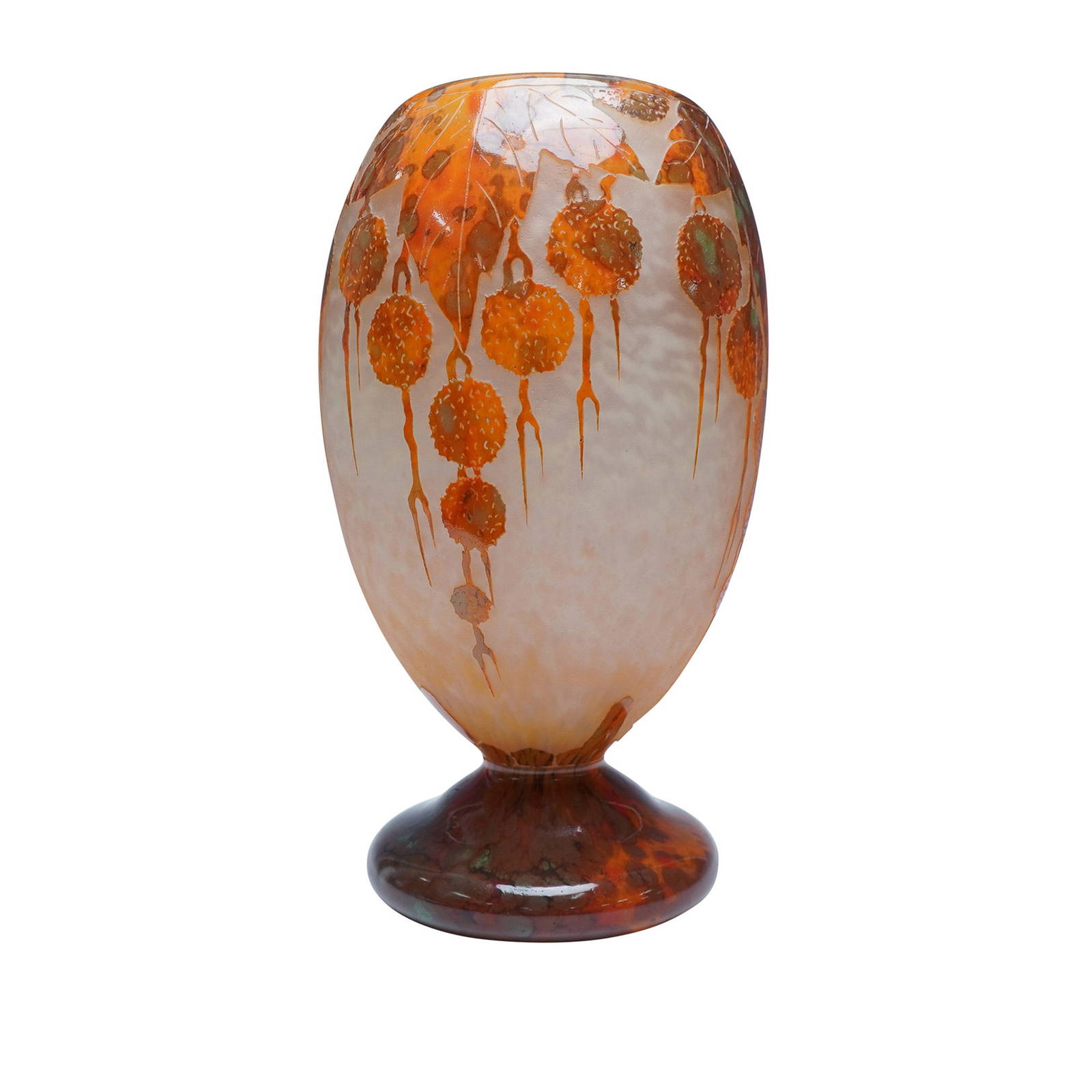 Charder Le Verre Francais Cameo Glass Vase Auction