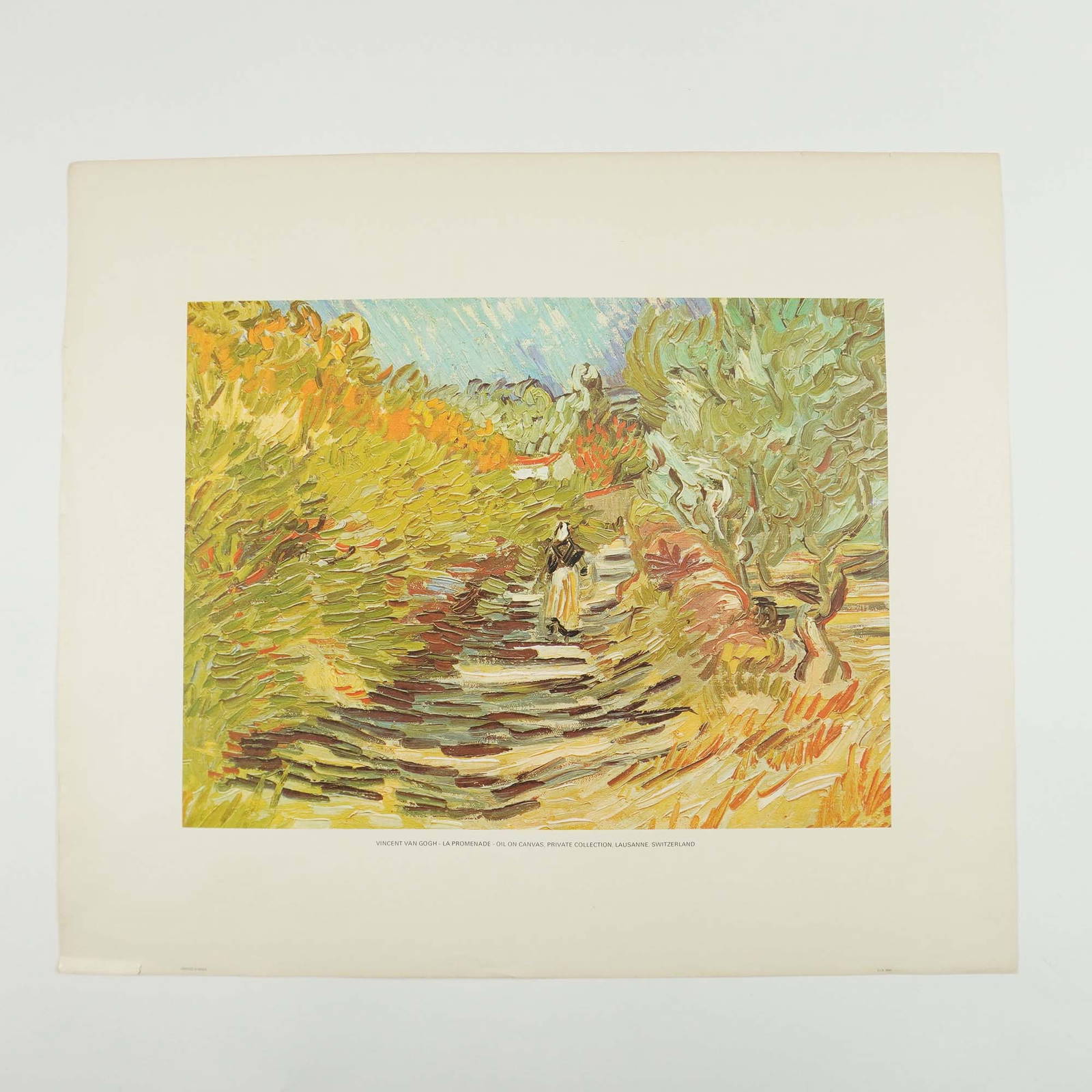 Vincent Van Gogh Lithograph, La Promenade, Numbered Auction