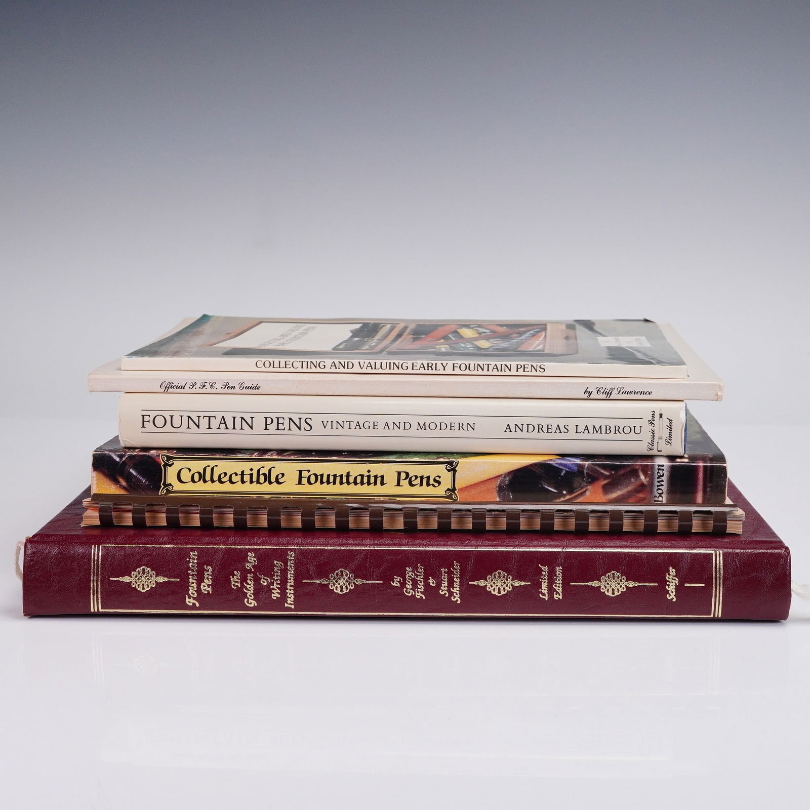 6pc Fountain Pen Reference Books Auction