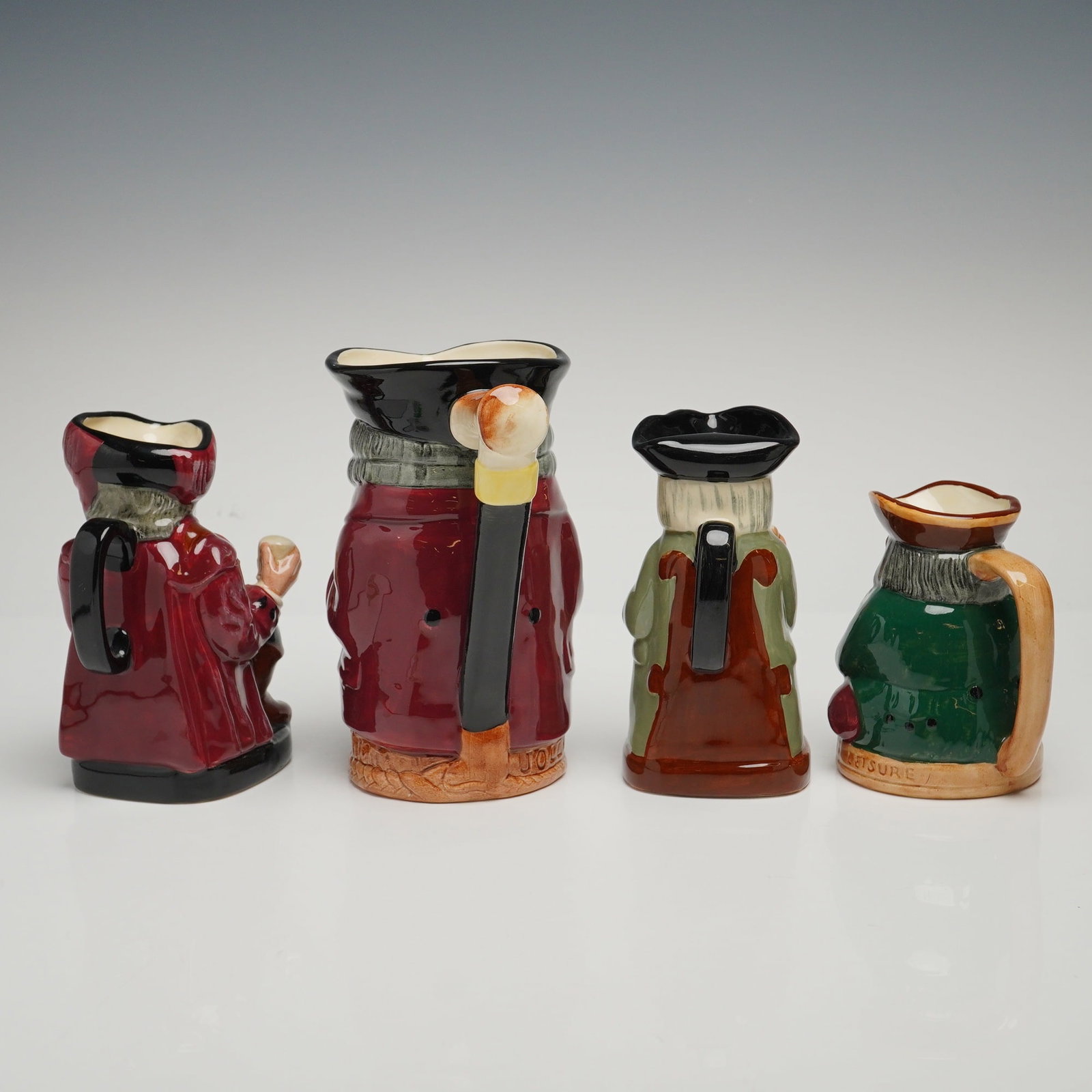4pc Royal Doulton Toby Jugs, Falstaff, Jolly Toby, Happy John, And ...