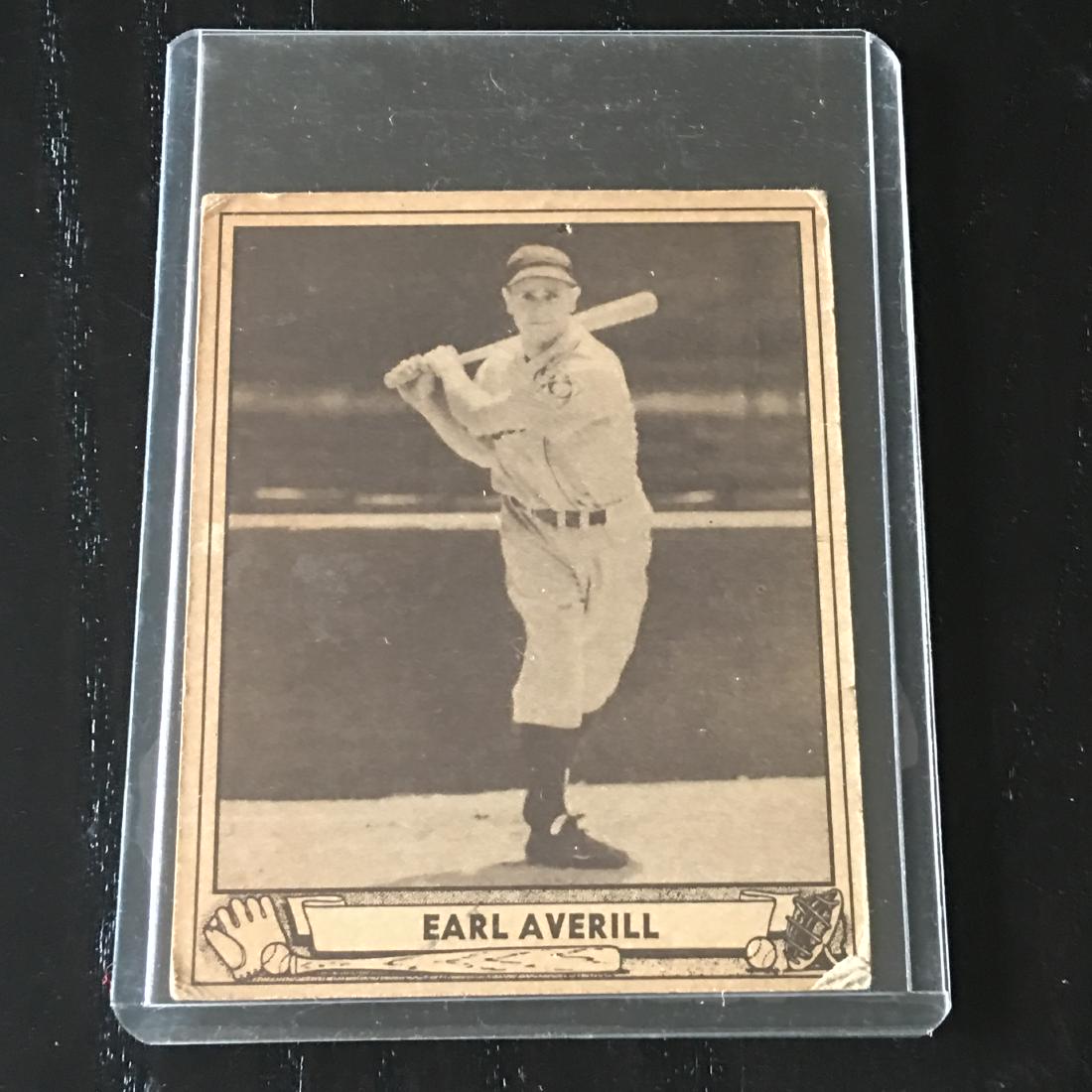 1940 Play Ball Baseball Card Earl Averill #46
