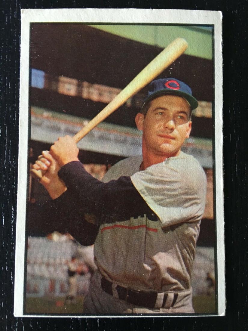 1953 BOWMAN COLOR BASEBALL BOB ADDIS #94