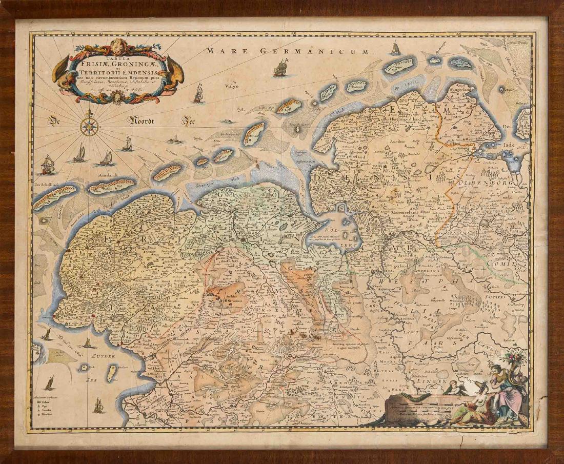 Three historical maps of Bremen, ''Ducatus Bremae et