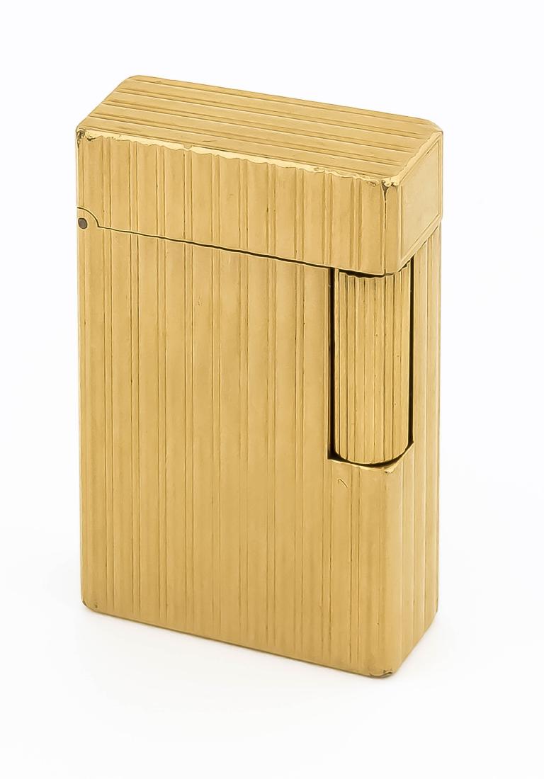 St. Dupont Paris lighter, gold plated, 58 x 35 x 13.8