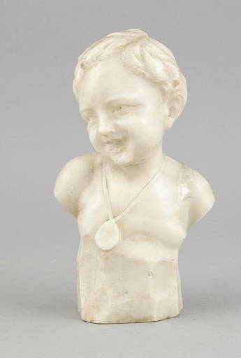 P. Conti, Italian Sculptor Around 1900, Laughing Boy