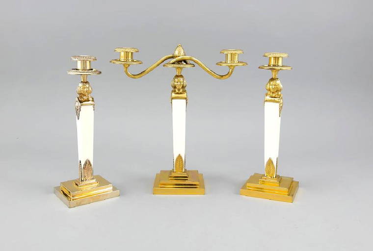 Set Of Three Candlesticks