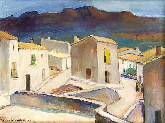 Carl Cohnen (1887 1976), German Landscape And Portrait