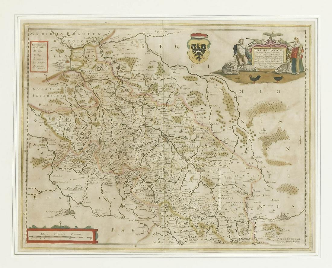Historical map of Silesia - Jan 24, 2020 | Historia Auctionata in Germany
