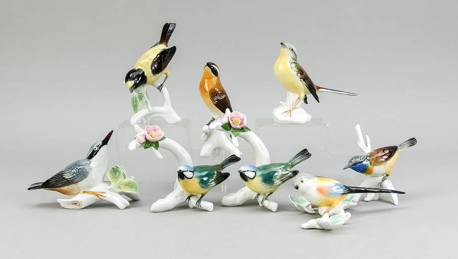 Eight medium bird figurines, m - Mar 25, 2021 | Historia | Bolland & Marotz in Germany