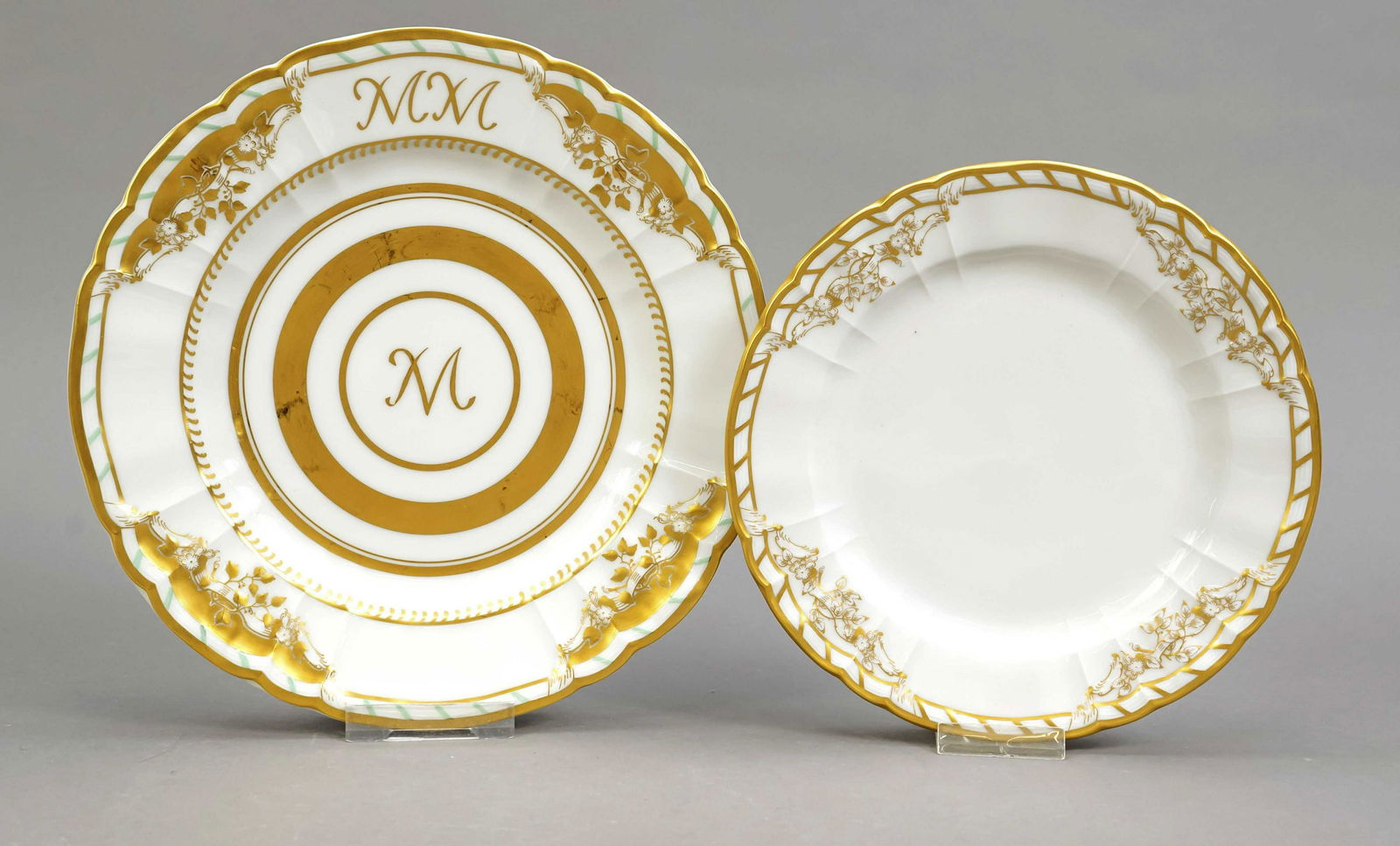 Two Plates, Kpm Berlin, 20th Century,
