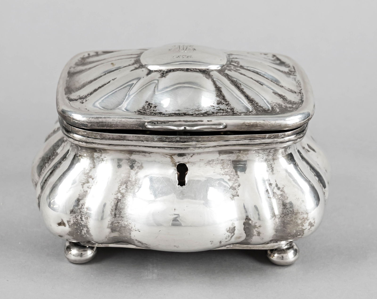 Rectangular Sugar Bowl, 2nd Half Of The 19th Century, Silver 750/000 ...