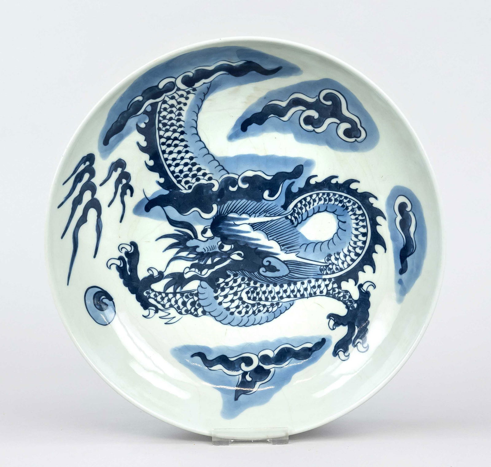 Dragon plate, Qing dynasty(1644-1911), probably 17th century or later ...