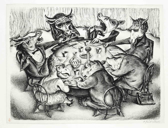 A. Paul Weber (1893 1989), Set Of 3