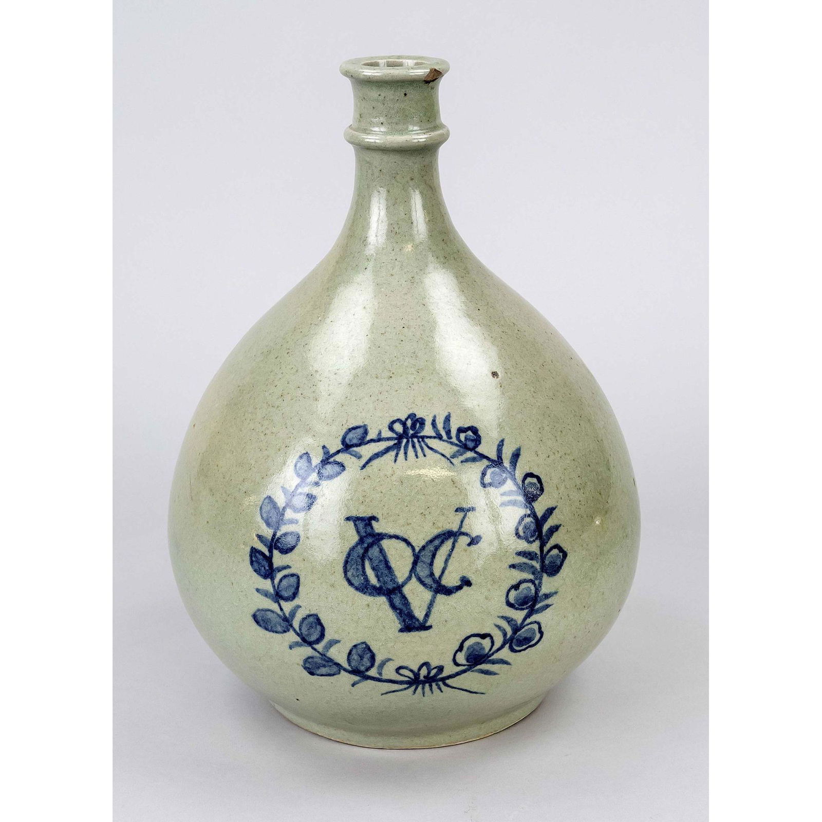 Voc-bottle En Celadon, Japan, Auction