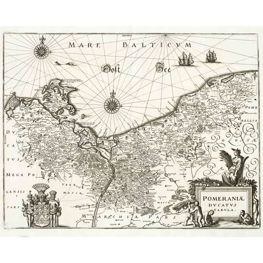 Historical Map Of Pomerania ''pomera
