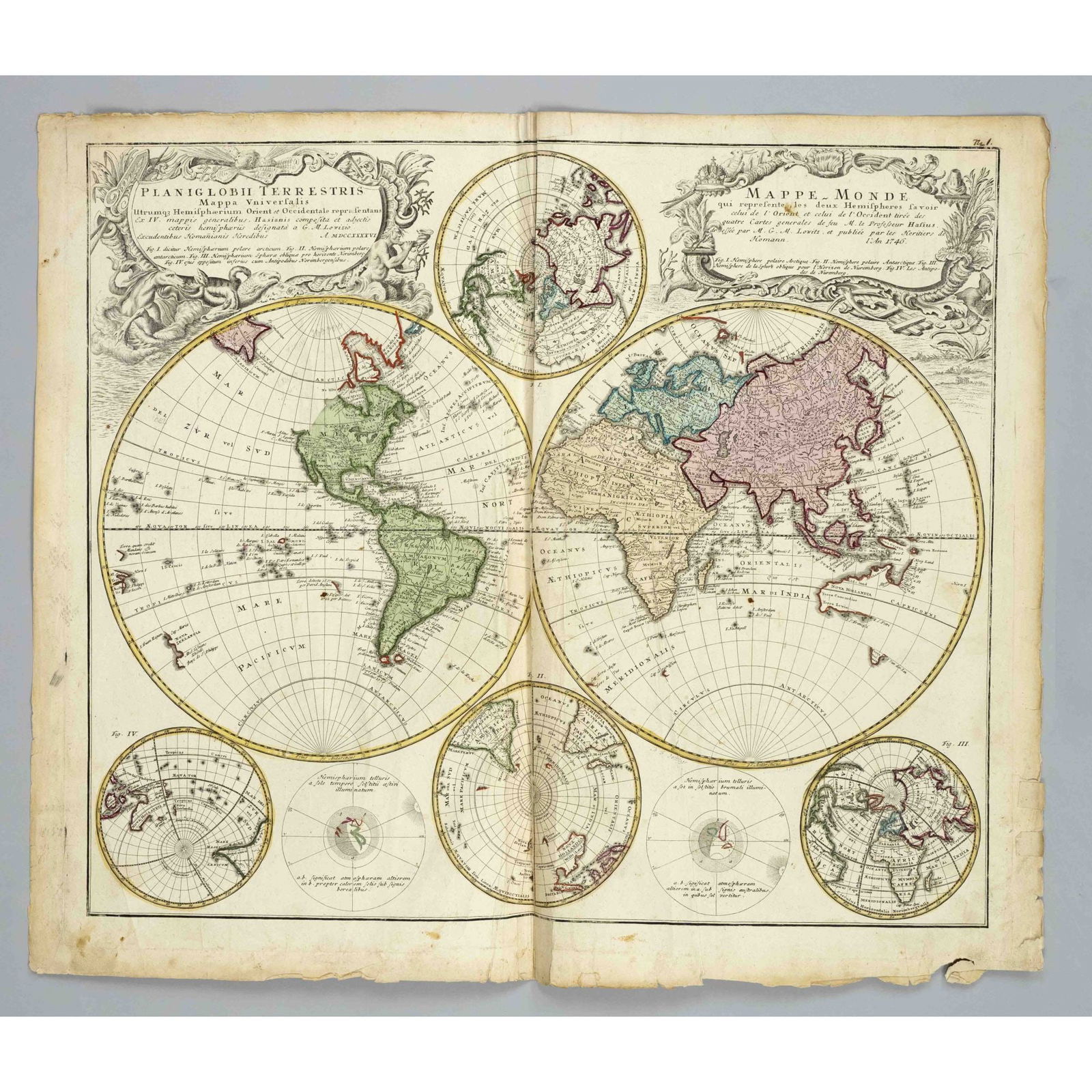 Histroric World Map, ''planiglob