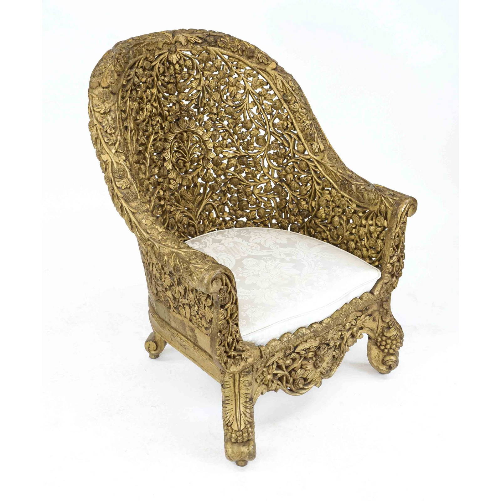 Indian Trough Chair, Probably 20t Auction