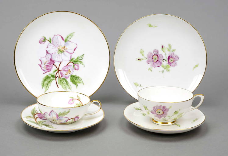 Two Tea Sets, 6 Piece, Kpm Berlin, Pre