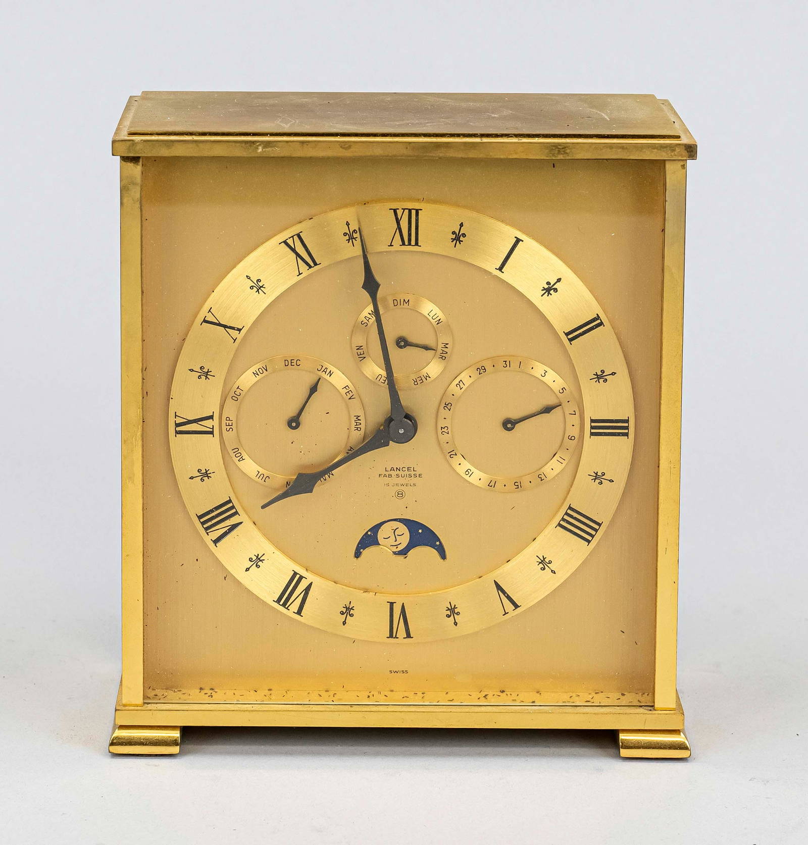 Table Clock With Alarm Movement, Marke Auction