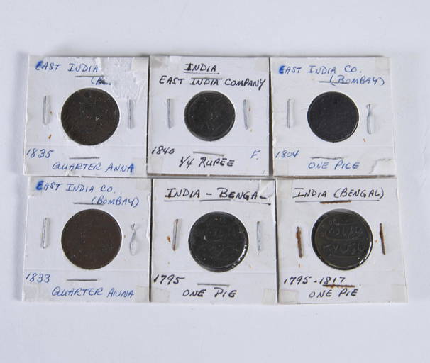 Group Of Indian Anna, Pie & Rupee Coins