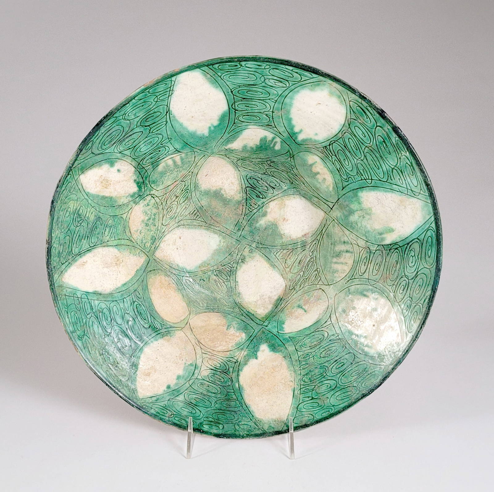 Large Nishapur Splashware Bowl Auction