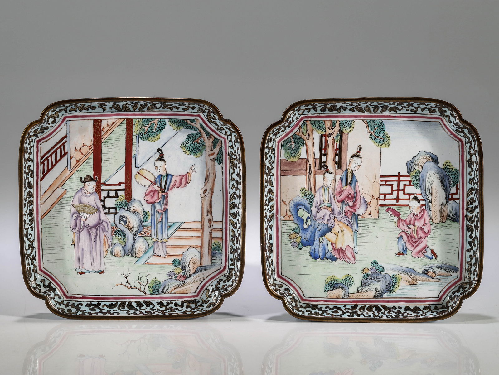 Two Small Square Plates