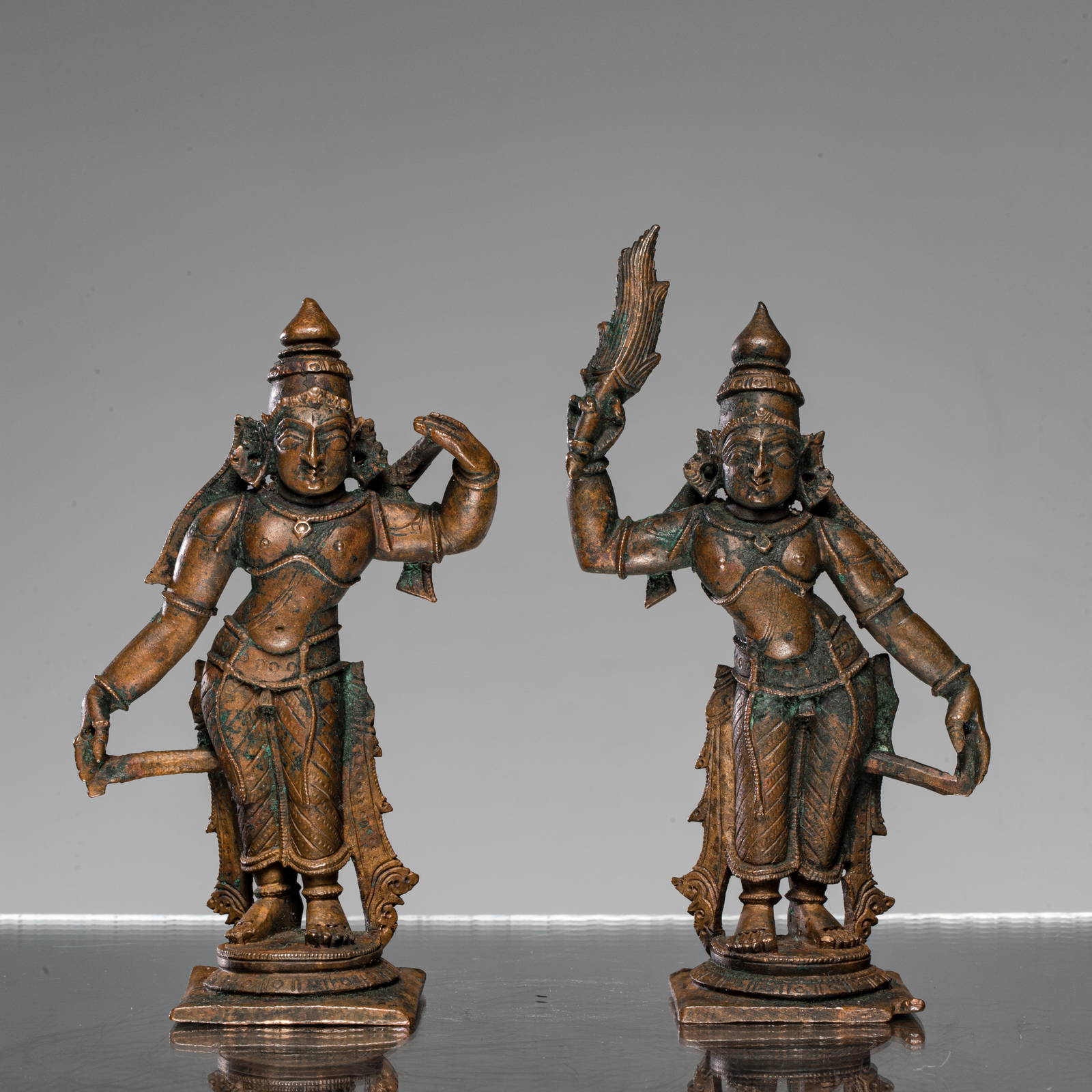 Shiva And Parvati Bronze India 19th Century Auction