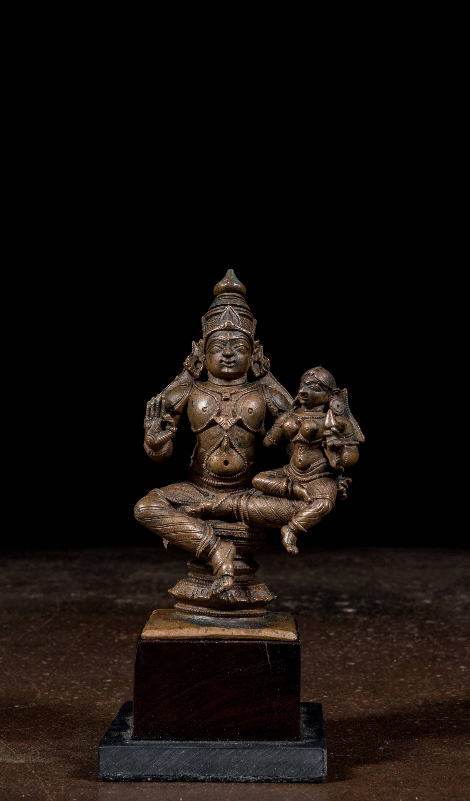 Shiva And Parvati Bronze India 17th Century Auction