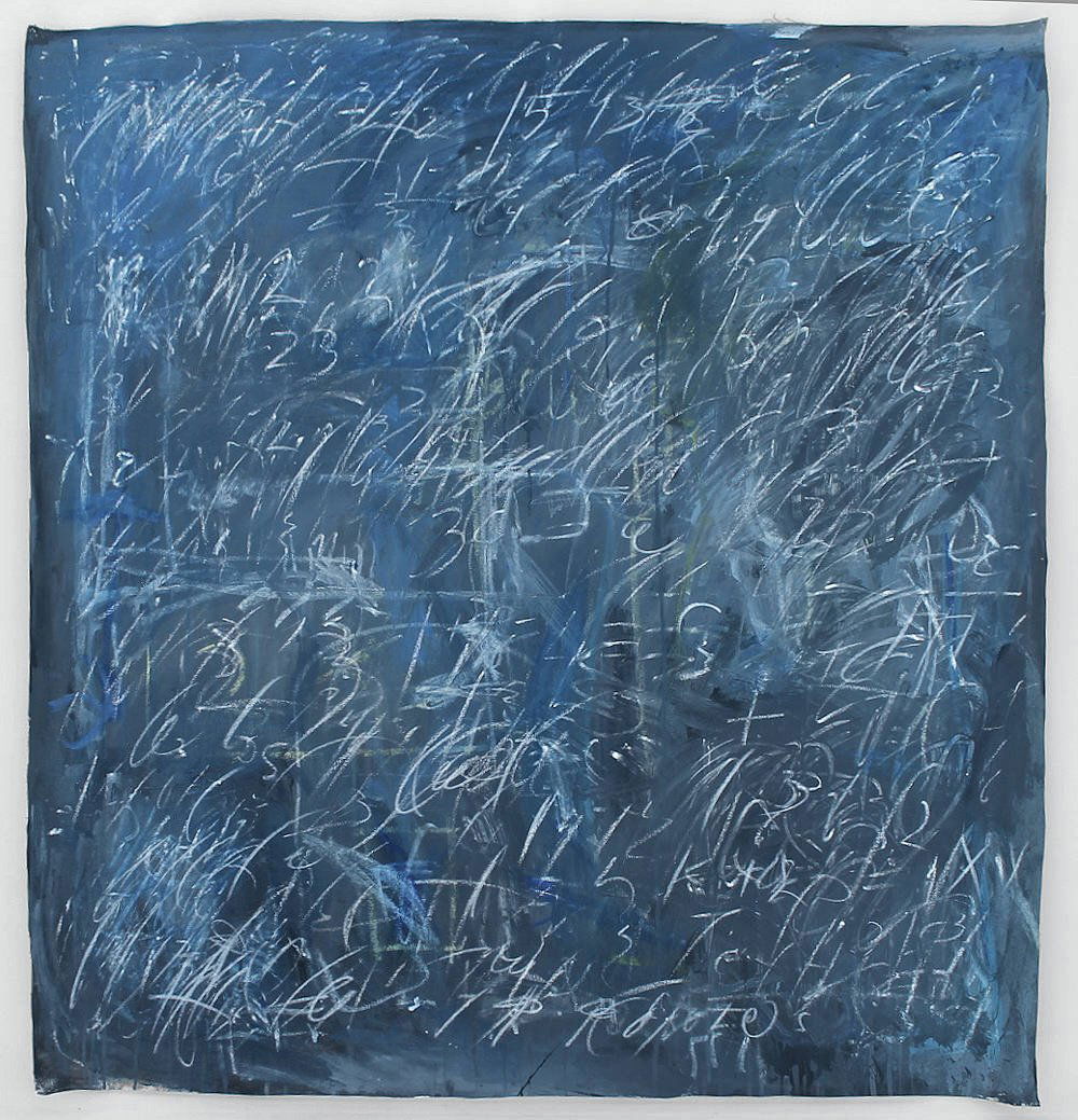 Cy Twombly Painting Drawing on Canvas