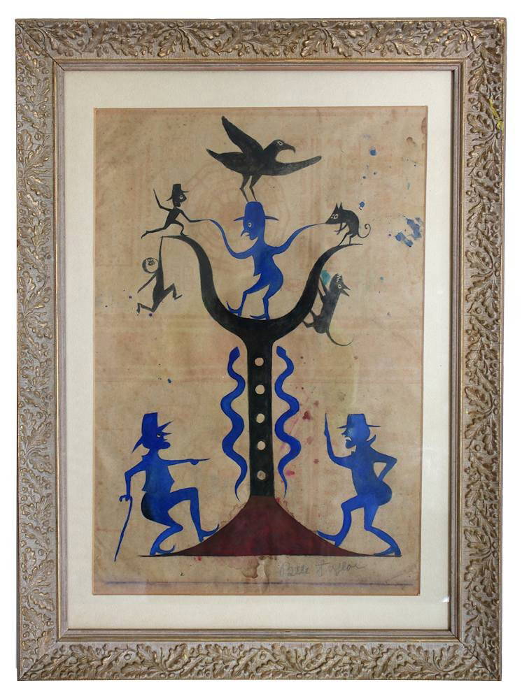 Bill Traylor Drawing / Painting / Dilmus Hall Purvis Young Minnie Evans ...