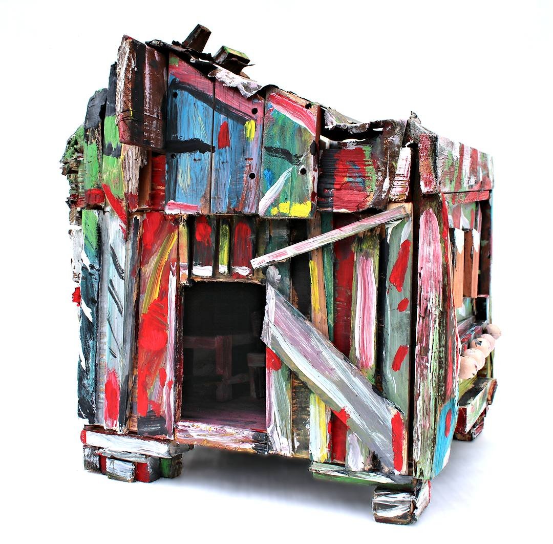 Important Beverly Buchanan Shack Style Of / Dilmus Hall Purvis Young ...