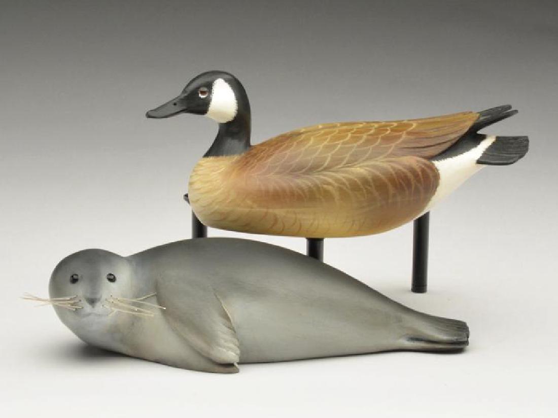 Two Carvings, George Strunk, Glendora, New Jersey.