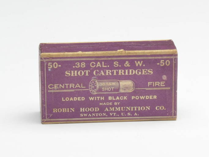 Important And Rare Cartridge Shot Box, Robin Hood